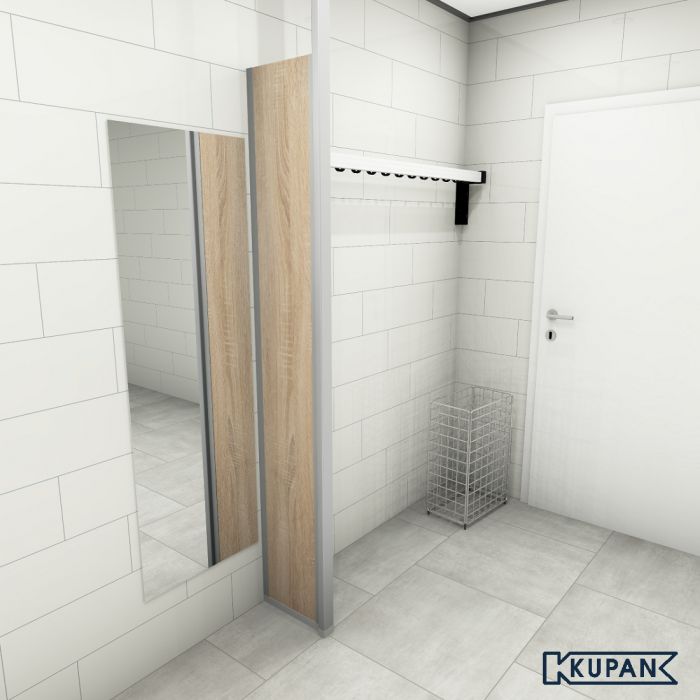 Kupan | Sanitaire wand met kolom