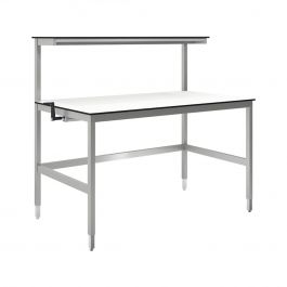 Lab Table + shelf Adjustable H800-1200
